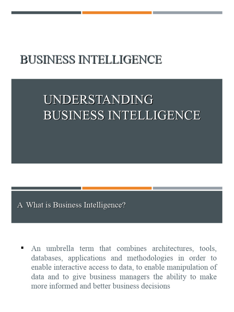 Introduction To BI | PDF | Business Intelligence | Information ...