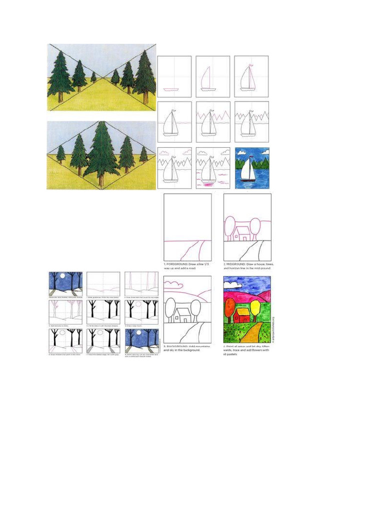 Modele de Desene Pe Etape | PDF