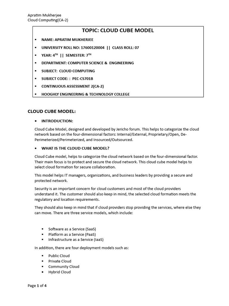 Cloud Computing | PDF | Cloud Computing | Software As A Service