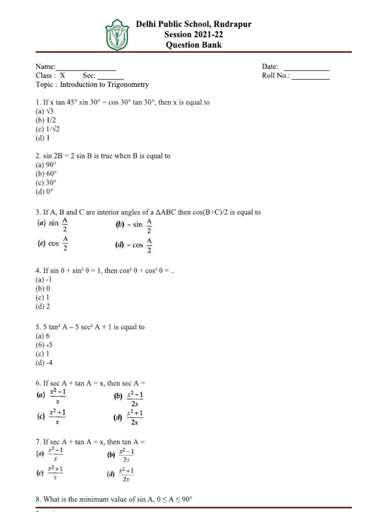 Math Worksheet | PDF