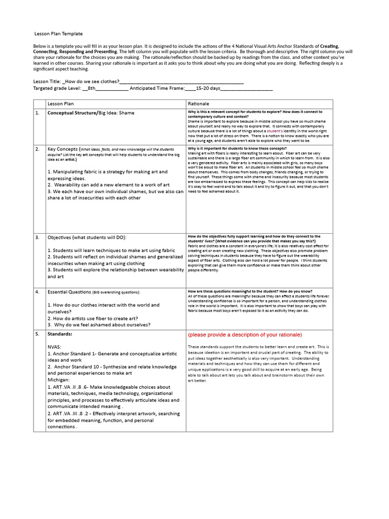 luke big idea lesson plan | PDF | Lesson Plan | Learning