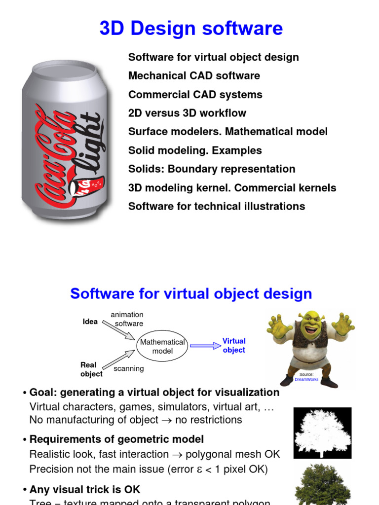 3D Design Software | PDF | Computer Aided Design | 3 D Computer Graphics