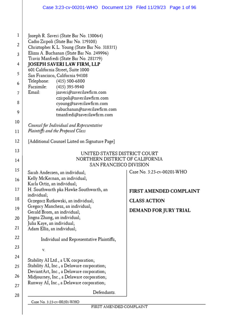 Gov Uscourts Cand 407208 129 0 | PDF | Class Action | Lawsuit