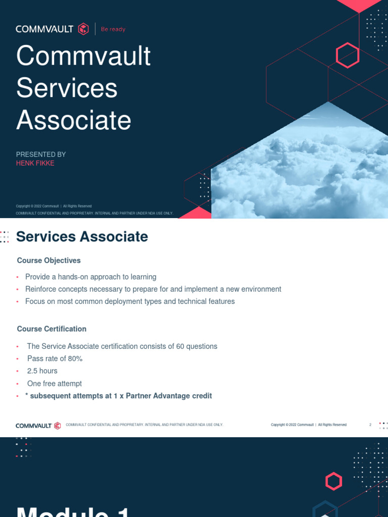 Module 1 – Pre Deployment Preparation - Final | PDF | Backup | Computer Data Storage