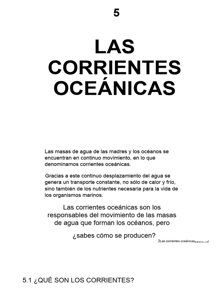 Corrientes Oceánicas y su Impacto | PDF | mar Mediterráneo | Mar