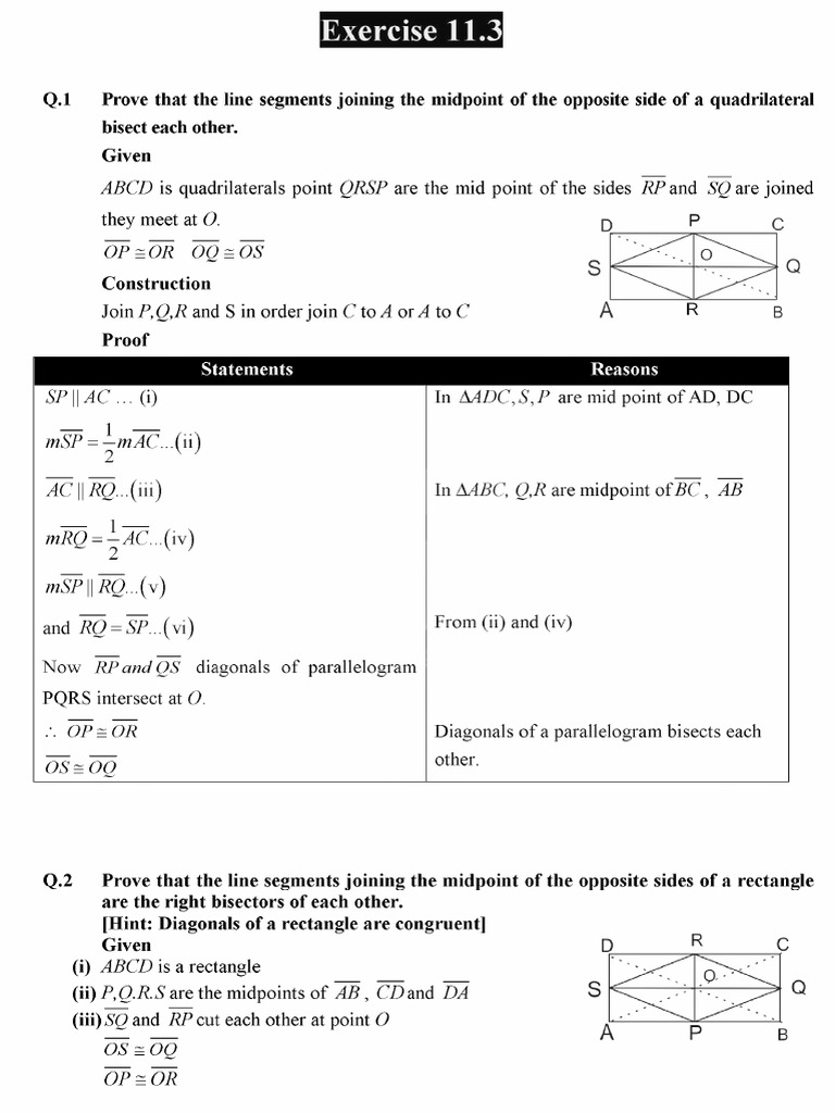 9th Math Chapter 11 11.3 | PDF