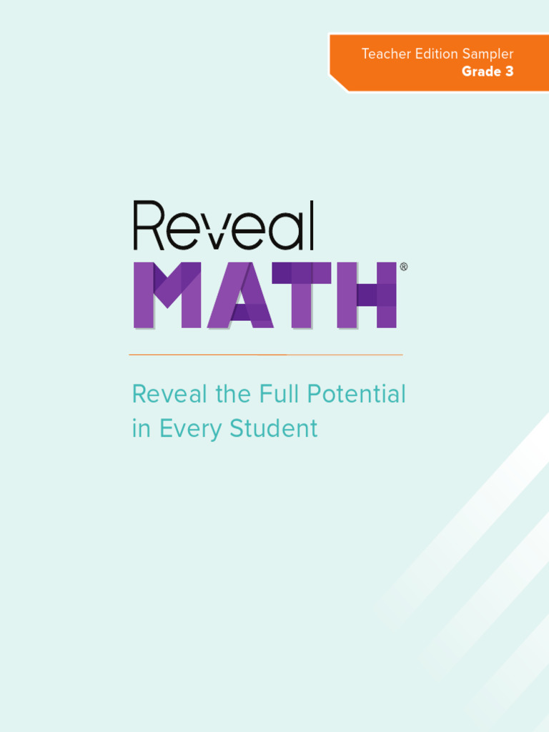 Reveal Math Te Grade 3 Unit Sampler Volume 2 | PDF | Career & Growth