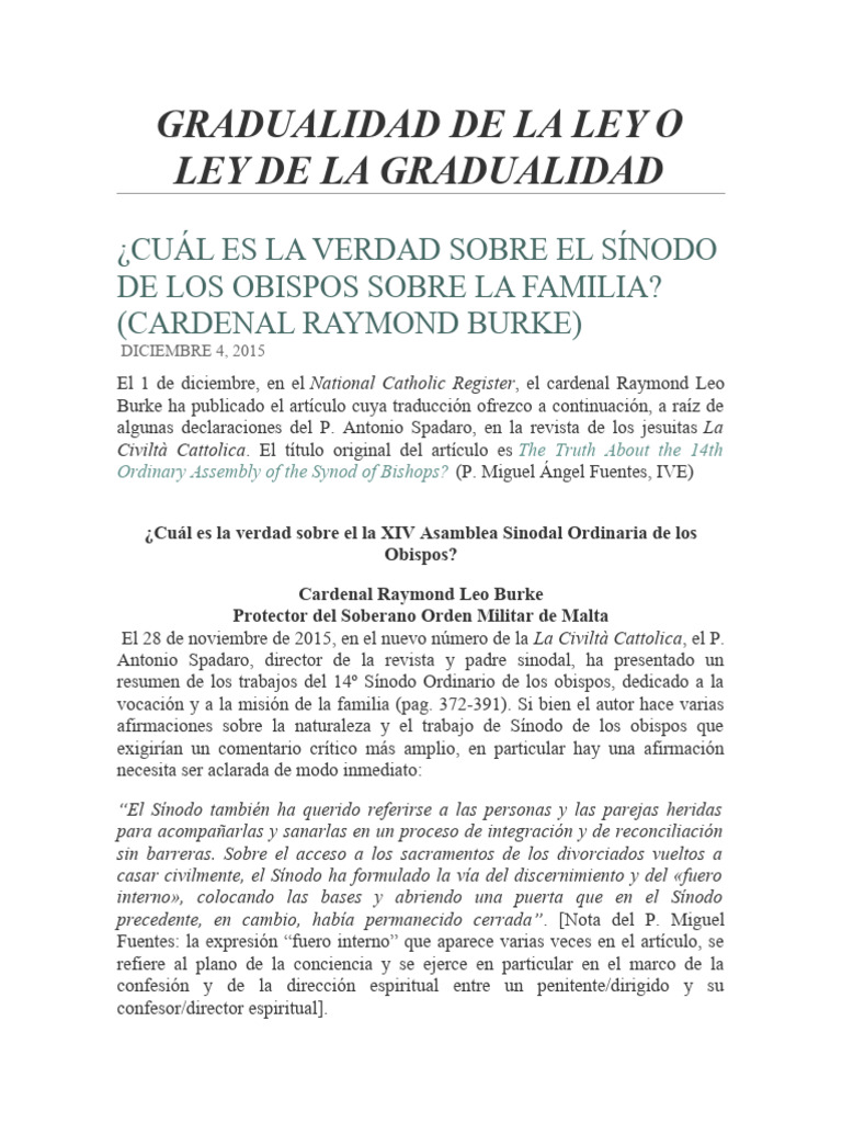 Gradualidad de La Ley o Ley de La Gradualidad | PDF | Moralidad | Verdad