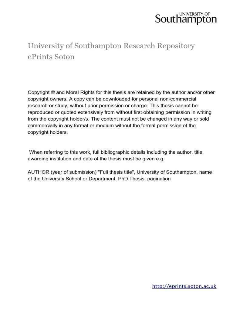 Leigh Sutherland PHD 1997 (Uni of Soton E-Prints) | PDF | Composite ...