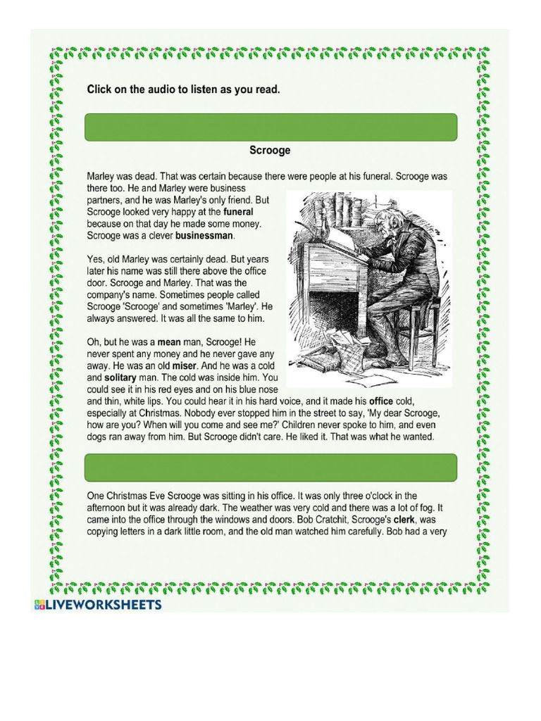 A Christmas Carol - Chapter 1 | PDF