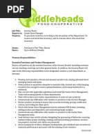 Store In-Charge Duties & Responsibilities | PDF