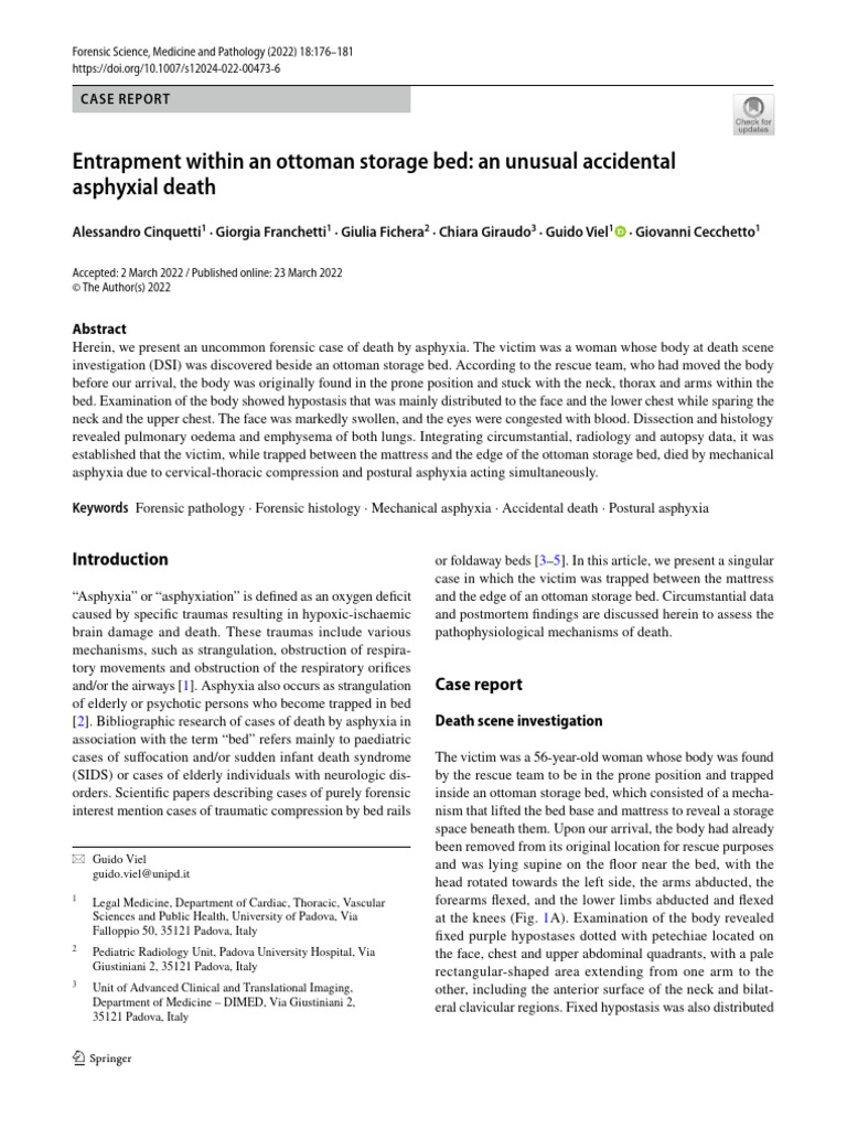 Entrapment Within An Ottoman Storage Bed: An Unusual Accidental ...