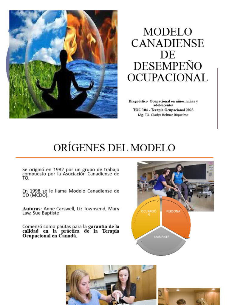 U1 - C5 - Modelo Canadiense - Teoría 2 | PDF | Terapia ocupacional | Recreación