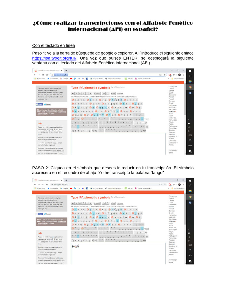 Instructivos para El Teclado AFI | PDF