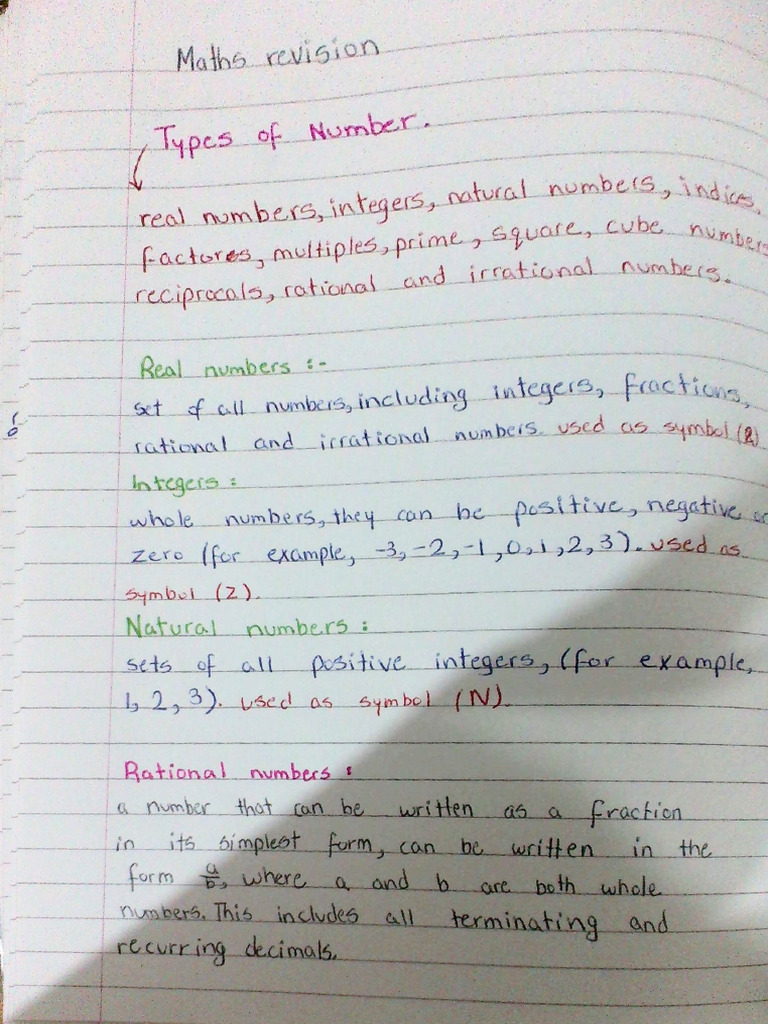 Types of Numbers | PDF