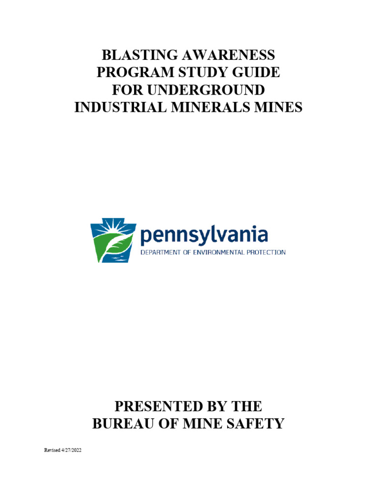 Study Guide-Blasting Awareness | PDF | Fireworks | Oxide