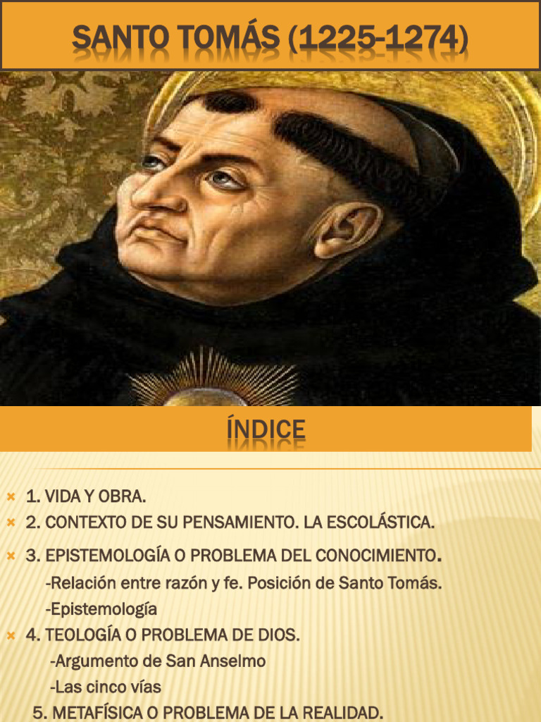 Santo Tomás | PDF | La Ley natural | Tomás de Aquino