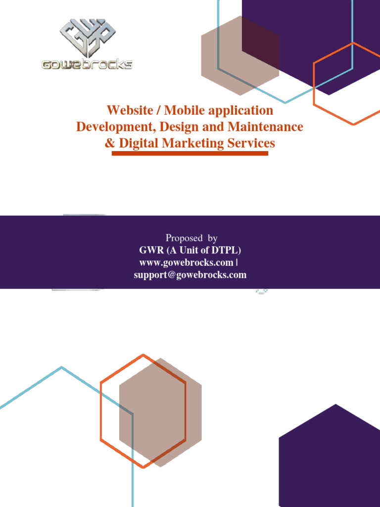 GWR Portfolio | PDF | Websites | Mobile App