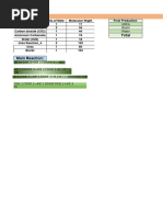 Ammonia Production Mass Balance Excel | PDF