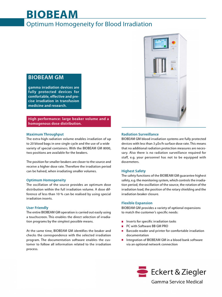 Eckert - Biobeam | PDF | Absorbed Dose | Irradiation
