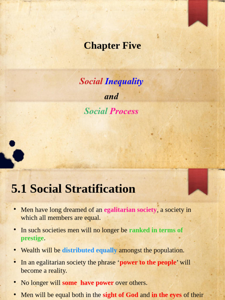 Chapter Five Introduction | PDF | Social Stratification | Society