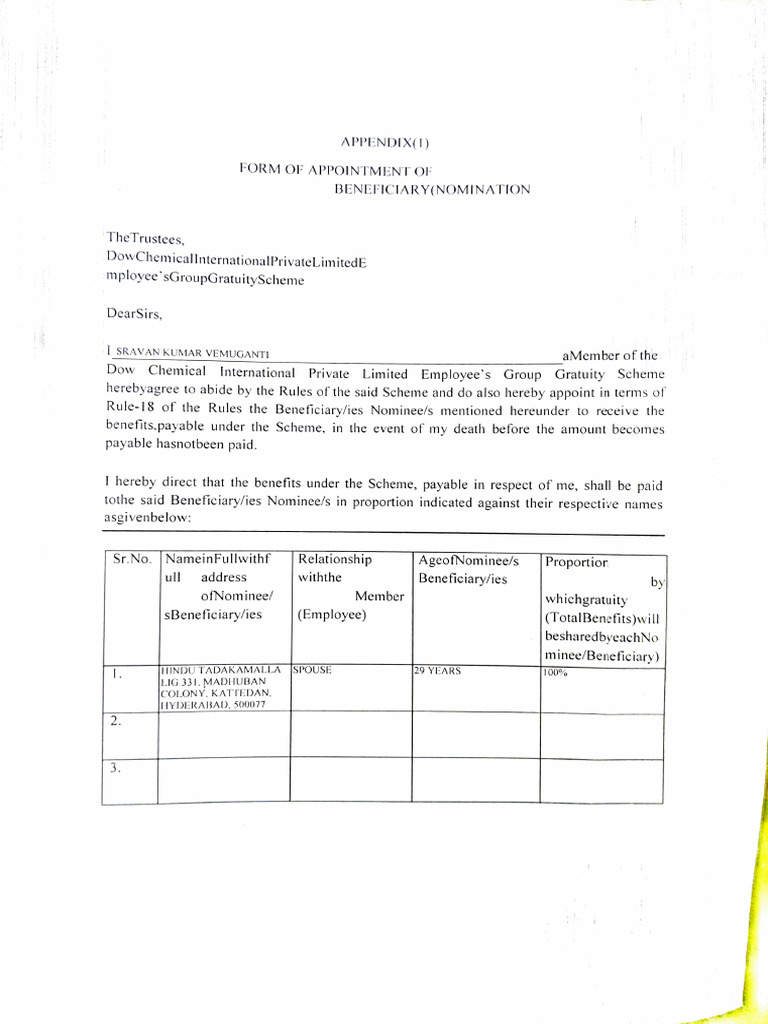 Gratuity Form | PDF | Private Law | Justice