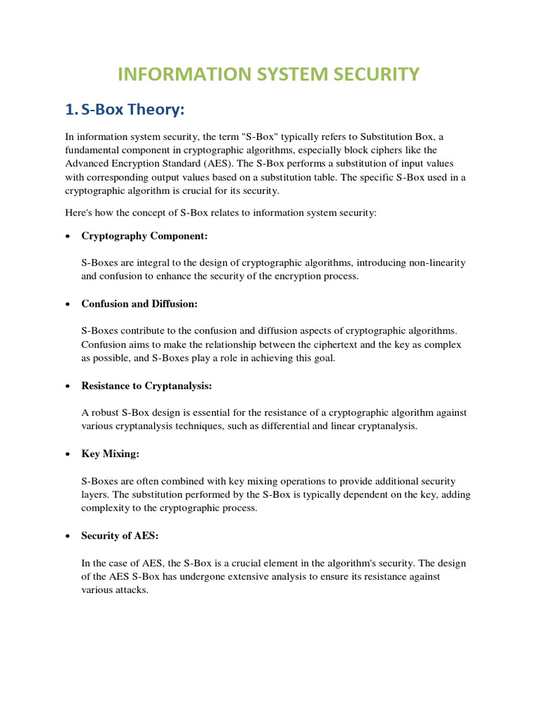 Information System Security | PDF | Public Key Cryptography | Cryptography