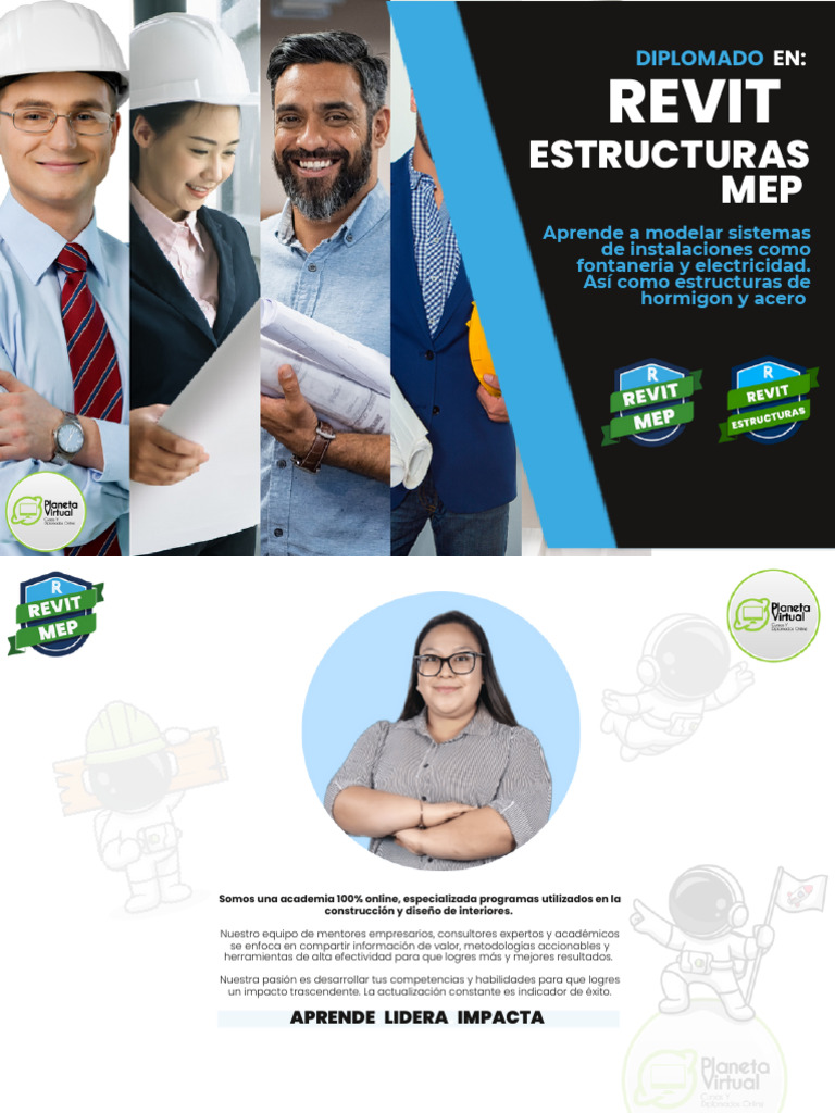 Diplomado Online en Revit Estructuras MEP | PDF | Autodesk Revit | Fundación (Ingeniería)