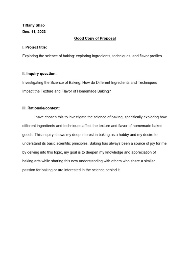 good copy of proposal | PDF | Science | Mentorship