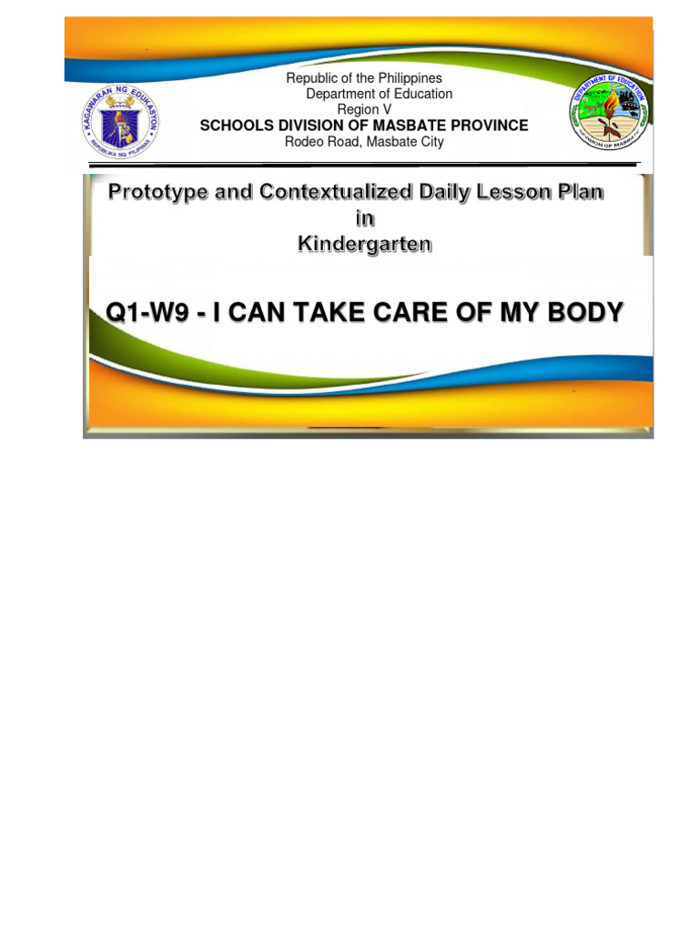 Kindergarten DLP Week 9 | PDF | Vocabulary | Communication