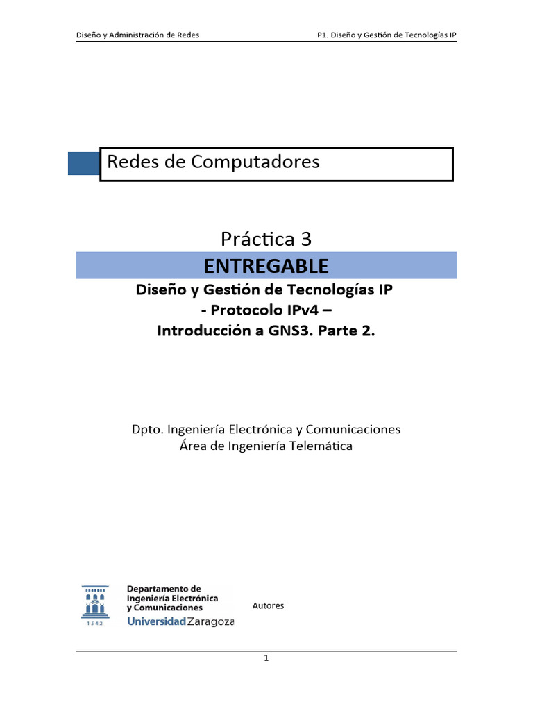 Practica 3 ENTREGABLE | PDF | Enrutador (Computación) | Dirección IP