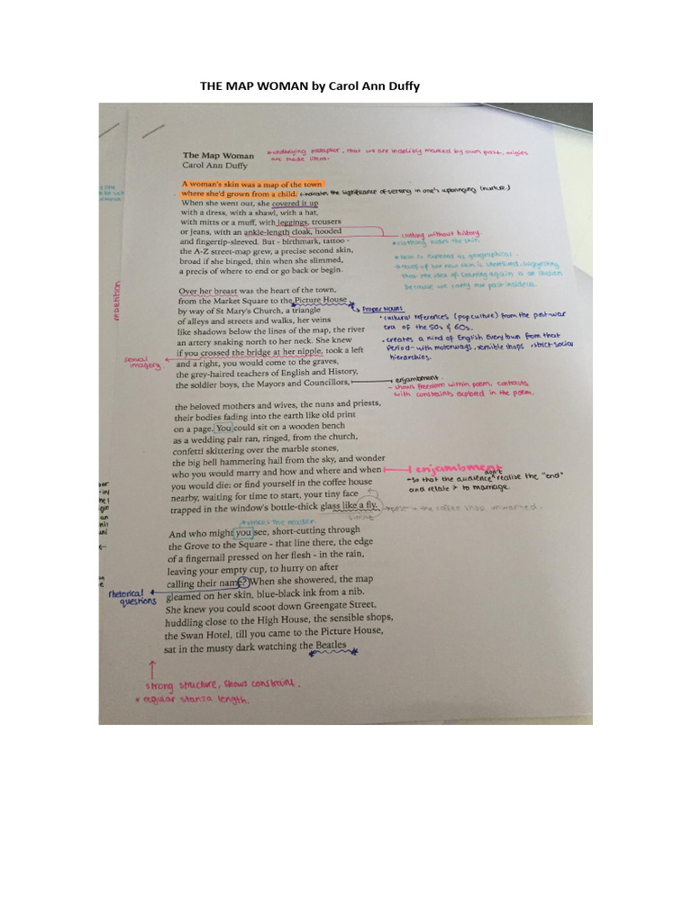 The Map Woman-Annotations | PDF