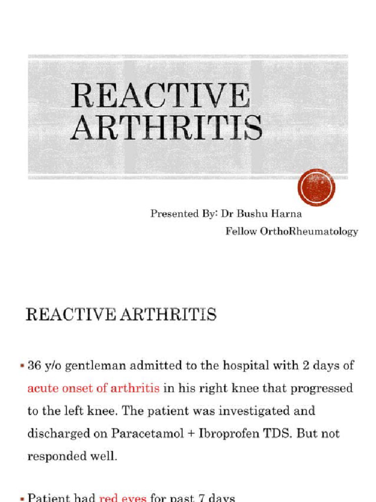 8- Reiter's Syndrome and Reactive Arthritis | PDF
