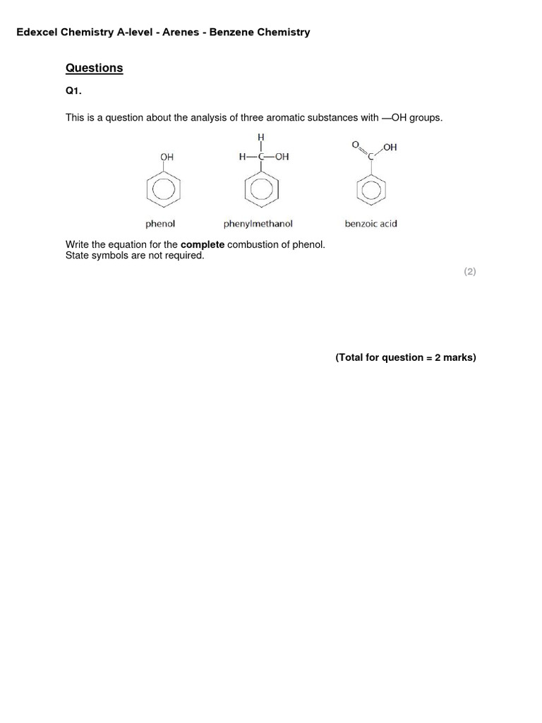 Arenes - Benzene Chemistry | PDF | Benzene | Chemical Reactions