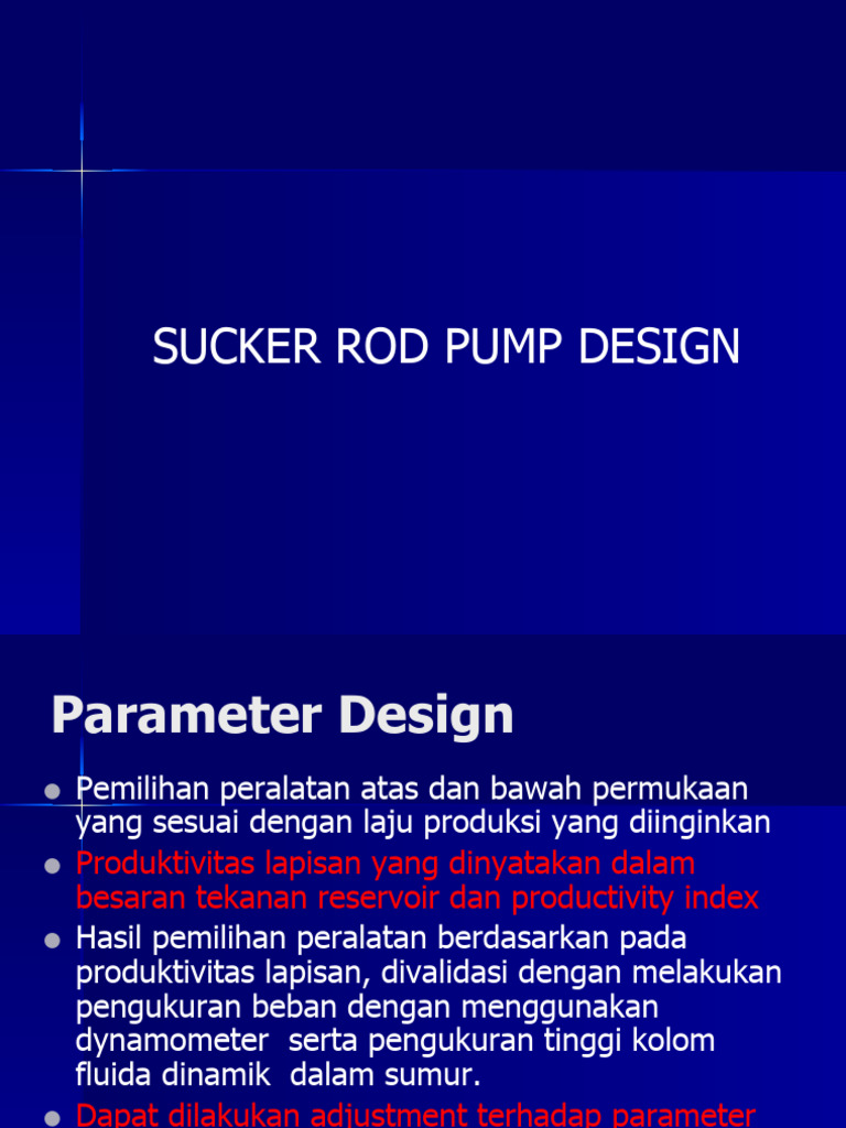 Sucker Rod Pump Design-1 | PDF