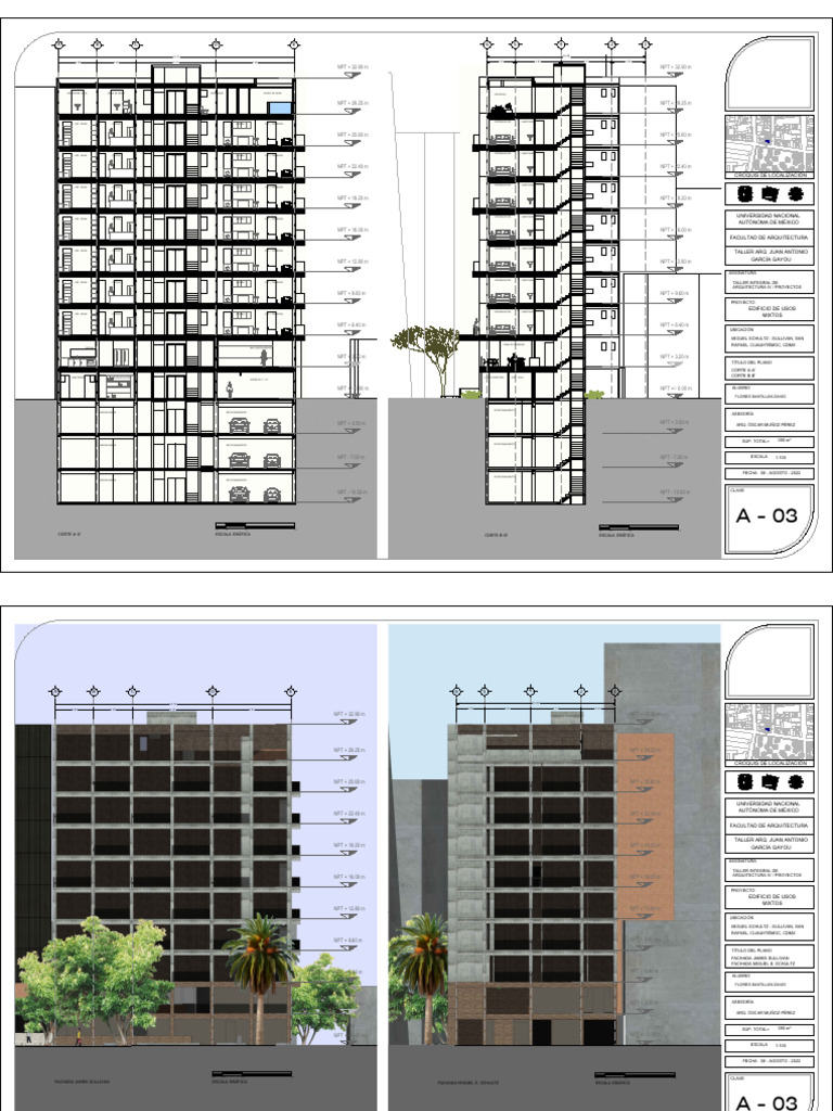 Plano Edificio Usos Mixtos CDMX | PDF