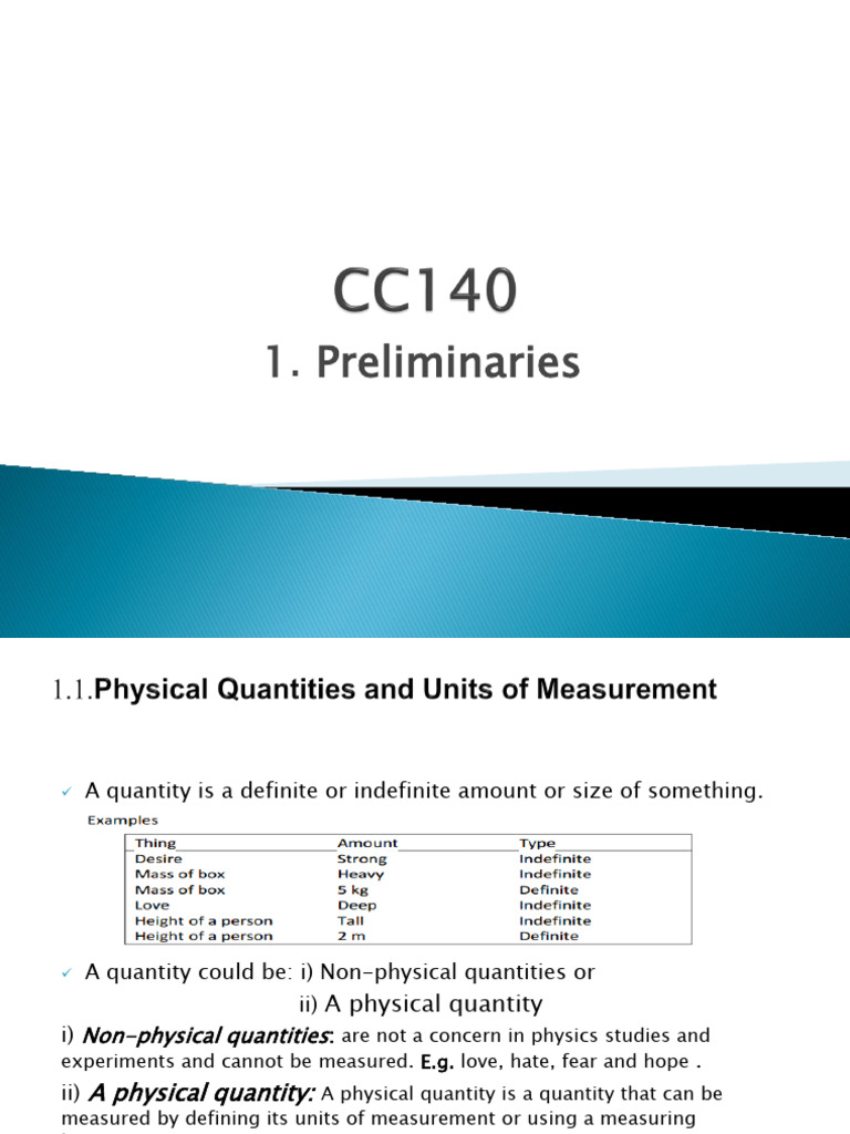 CC140 PPT UNIT-1 (1) | PDF | Euclidean Vector | Significant Figures