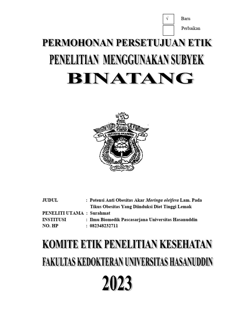 Permohonan Persetujuan Etik | PDF