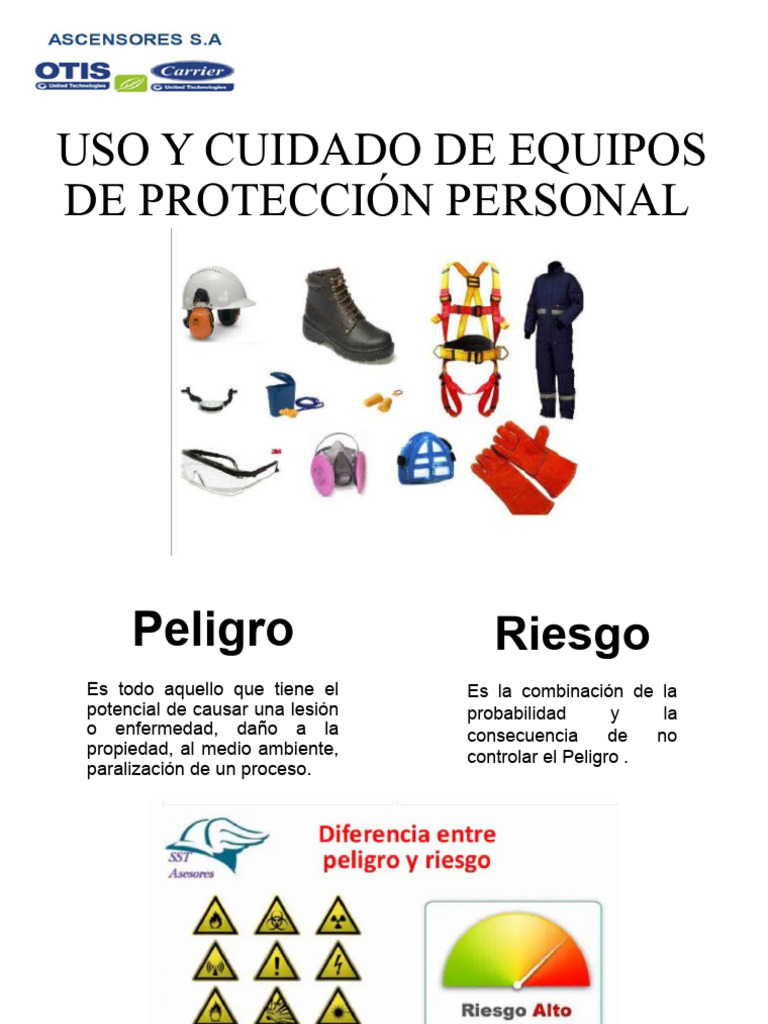 Uso y Cuidado de Equipos de Protección Personal | PDF