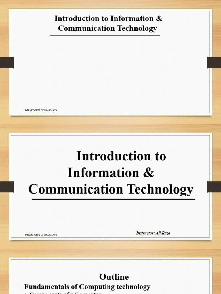 1 - Fundamentals of Computers | PDF | Central Processing Unit | Computer Data Storage