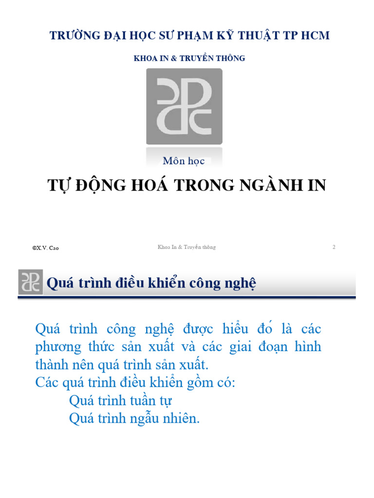 Bai 8 - Cac Qua Trinh Dieu Khien Cong Nghe1 | PDF