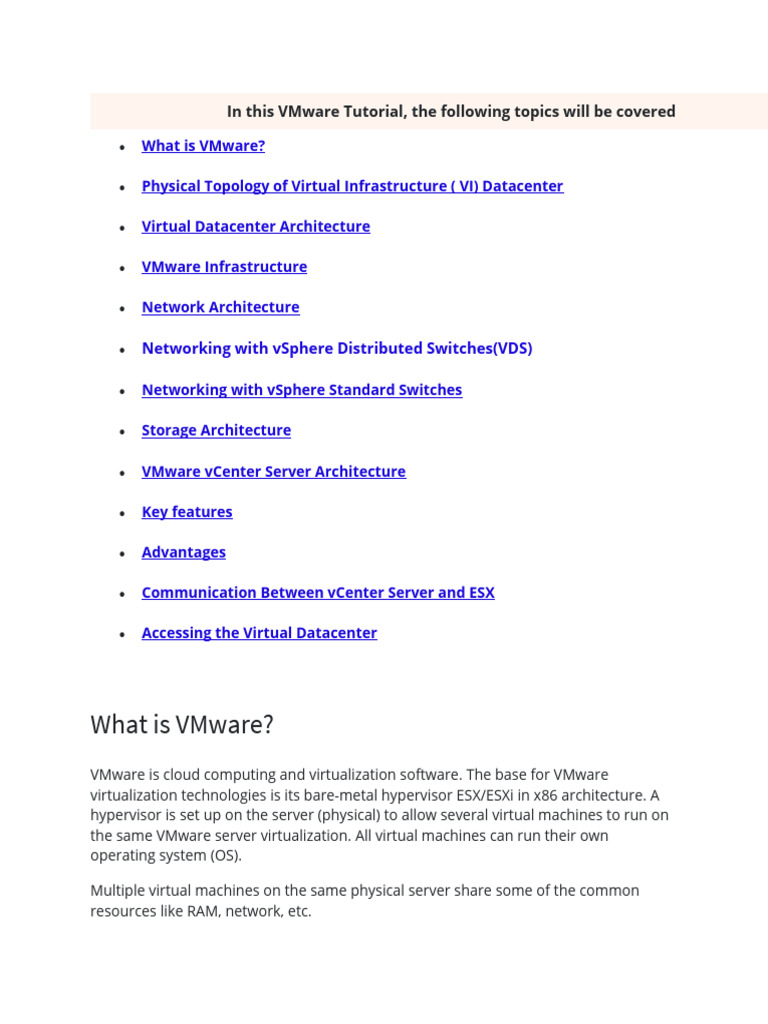 VMware | PDF | Virtual Machine | Virtualization