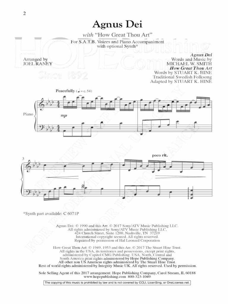 Agnus Dei | PDF
