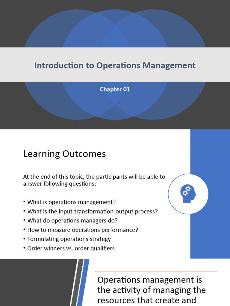 Introduction To Operations Management - Student | PDF | Operations Management | Economies