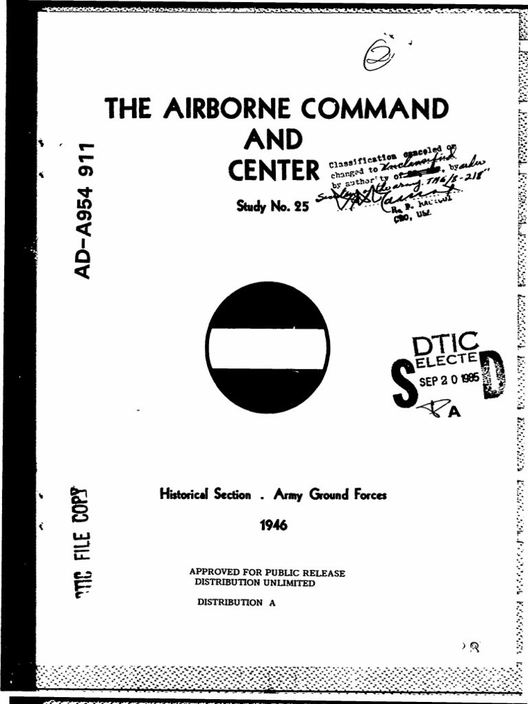 Airborne Command History | PDF | Paratrooper | Airborne Forces