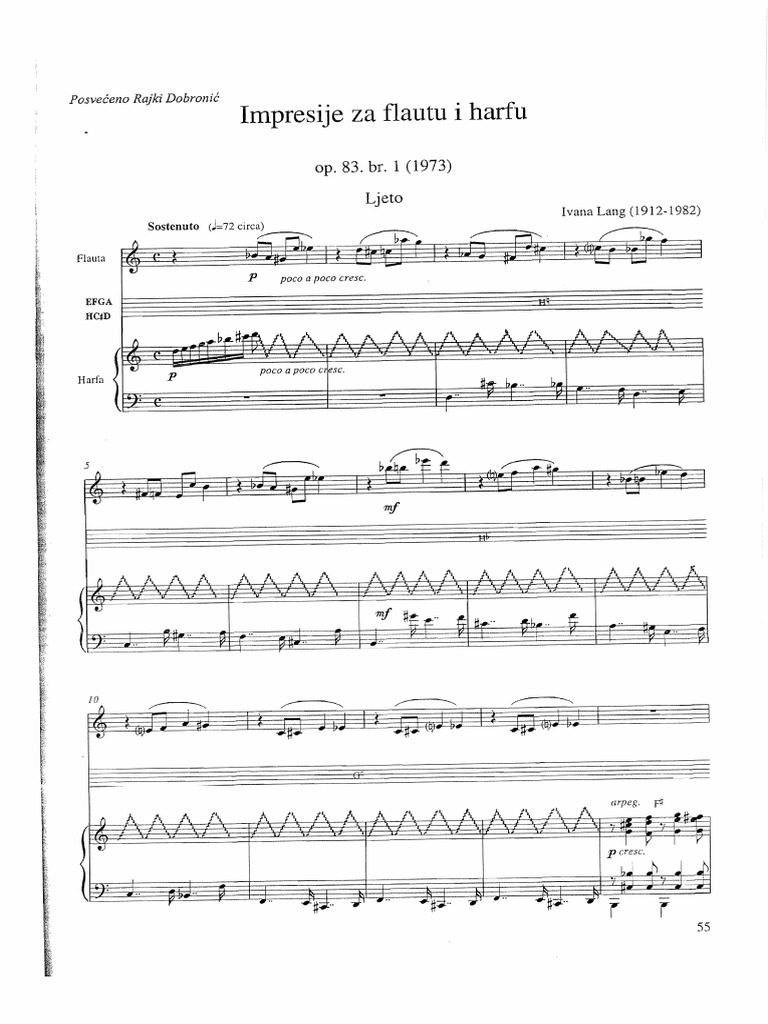 Hrvatski Skladatelji Za Flautu I Glasovir II. - 2.dio | PDF