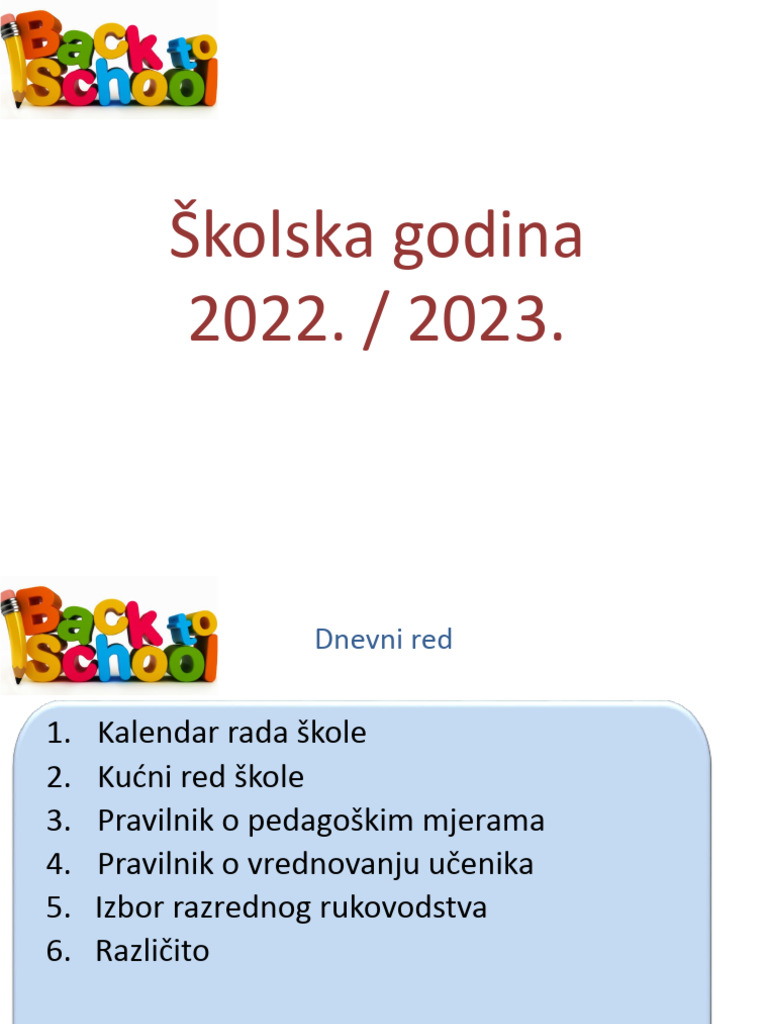 Sat Razrednika 8. Raz | PDF