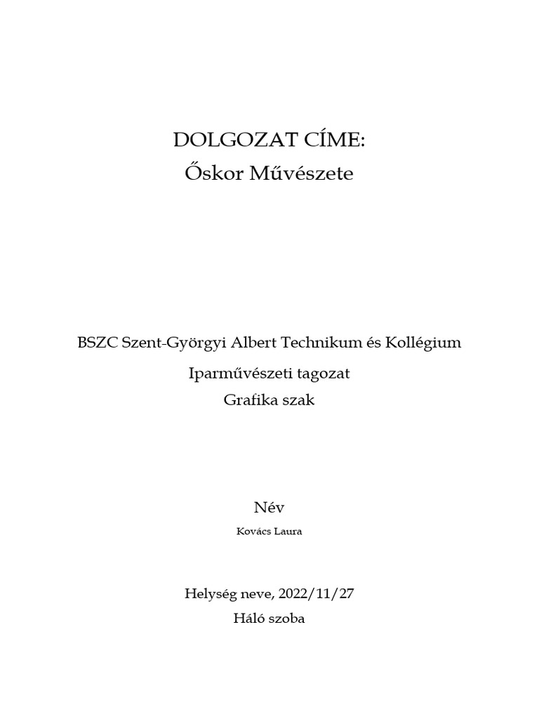 Házi Dolgozat 1 | PDF