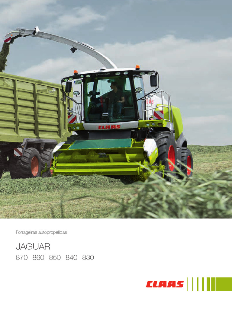 Forrageiras CLAAS JAGUAR 800: Modelos e Tecnologias | PDF | Motores ...