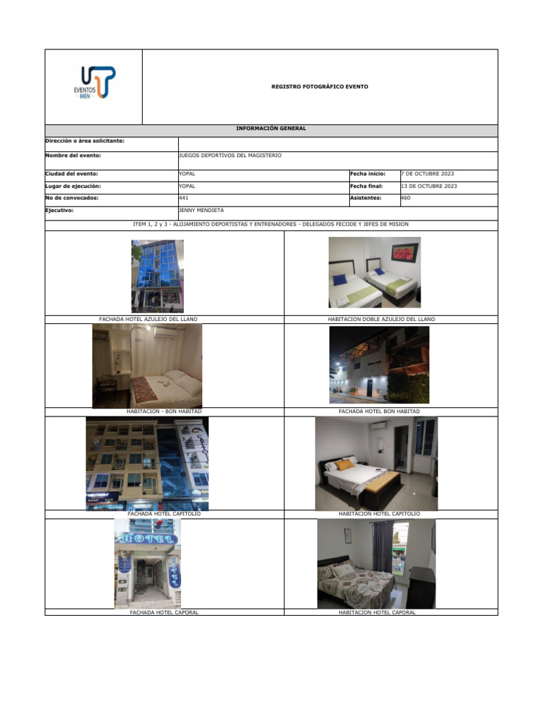 Informe Fotografico Yopal Final 1 | PDF